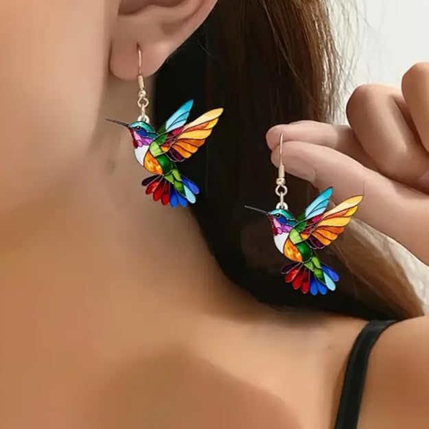 Colorful Hummingbird Earrings – We Love Hummingbirds