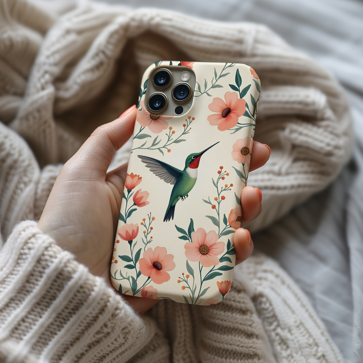 Hummingbird Floral Phone Case for iPhone & Samsung – We Love Hummingbirds