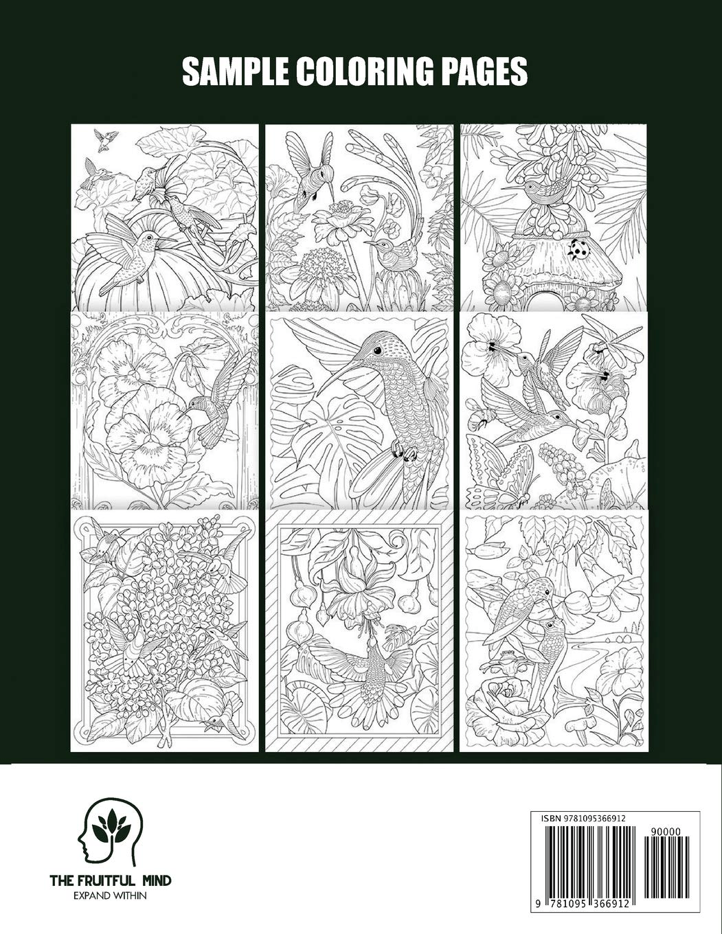 flowers and hummingbirds coloring pages